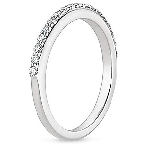 Blocaci Wedding Rings for Women 0.25 ct. tw. Moissanite Wedding Bands for Women 10k 14k 18k White Gold Free Engraving