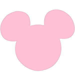 CHCN 100 pcs Minnie Mouse Confetti,Pink and Silver Glitter Minnie Mouse Confetti,Table Confetti, Minnie Mouse Birthday,First Birthday,Minnie Mouse Party Decoration,Baby Shower Decoration