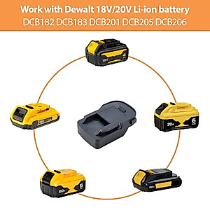 Adapter Converter for Dewalt 20V DCB205 DCB206 Li-ion Battery to Ridgid AEG 18V Hyper li-ion Power Tool Battery