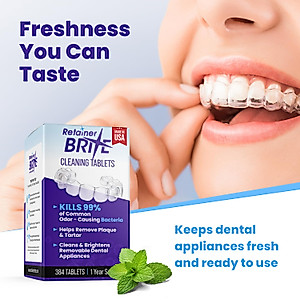 Retainer Brite Retainer brite, 1 year supply, 384 tablets, 384 Count