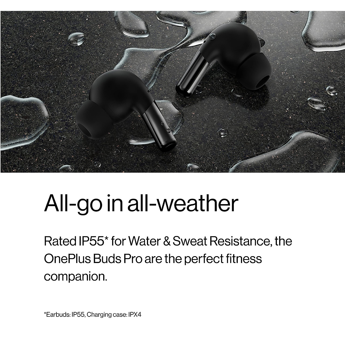 OnePlus Buds Pro True Wireless Earbuds White, Smart Active Noise Cancelling, Wireless Charging Case Included, , Dual Connection, 38 Hour Playtime, Fast Charging, Water Resistant, Glossy White