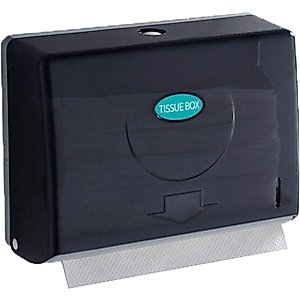 Black Paper Towel Dispenser Wall Mount, C Fold Paper Towel Dispenser, Multifold Trifold Paper Towel Dispenser Commercial and Home Use, Bathroom Tissue Holder,by Cq acrylic
