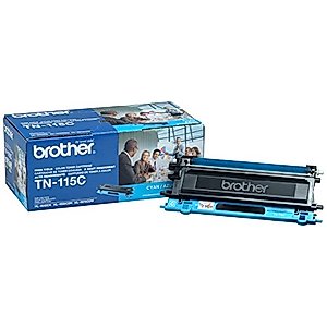Brother TN-115C DCP-9040 9042 9045 HL-4040 4050 4070 Toner Cartridge (Cyan) in Retail Packaging