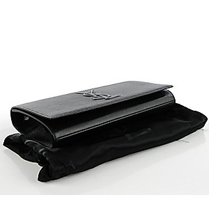 YSL Yves Saint Laurent Women's Leather Large Belle de Jour Clutch - Black