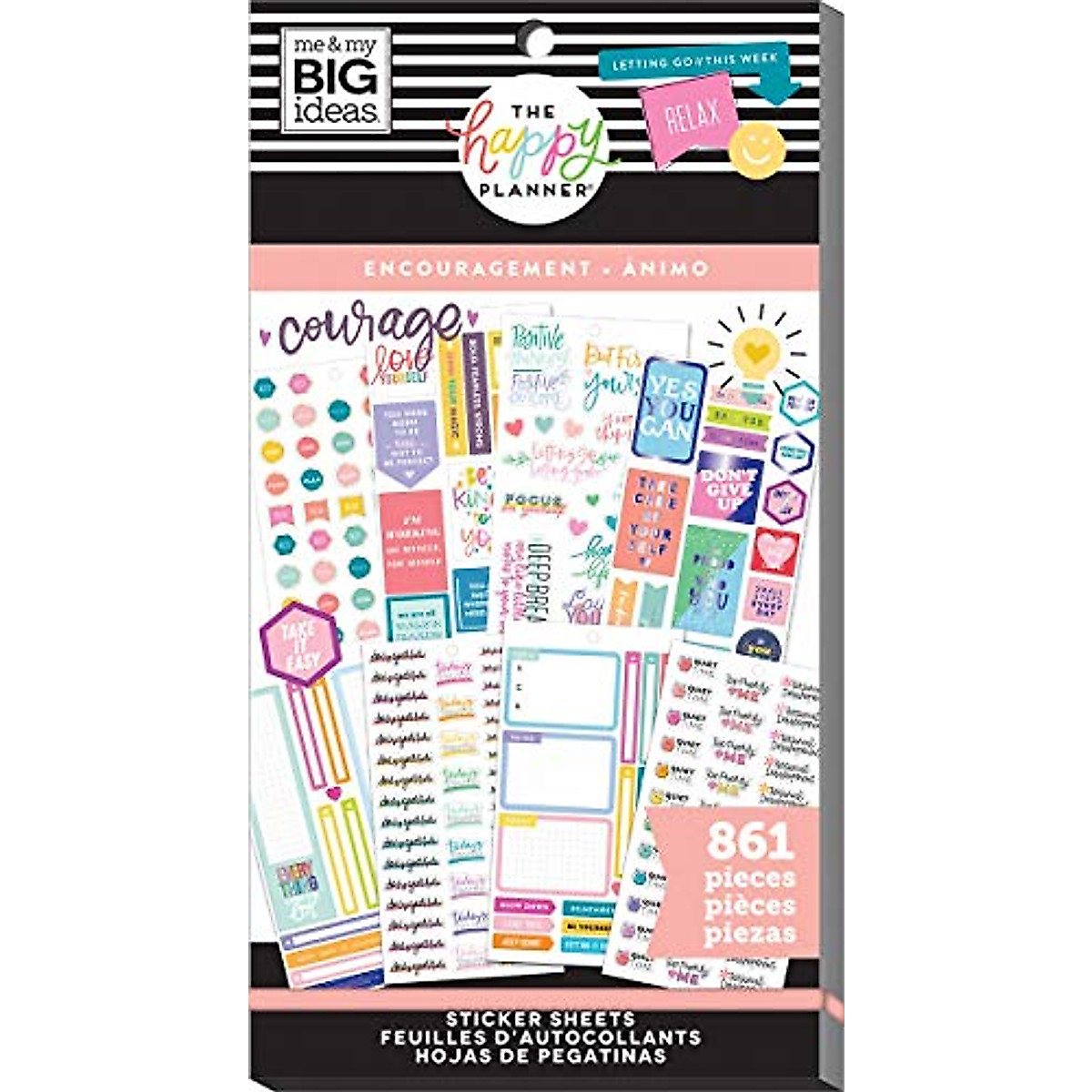 ME & MY BIG IDEAS Happy Planner STCKRS, Encouragement, 861/Pkg