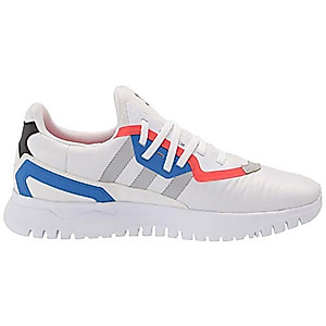 adidas Originals Baby Originals Flex Sneaker, White/Grey/Glory Blue, 5.5 US Unisex Infant