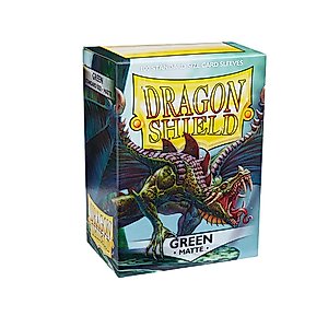Dragon Shield Matte Green 100 Protective Sleeves
