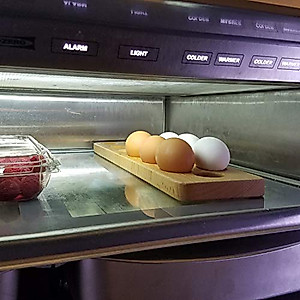 HigherHuman Reversible Wood Deviled Egg Tray and Charcuterie Board Cheese Serving Platter