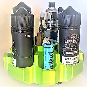 TheGear Revolving Vape Stand | The Original Revolving Vape Stand Organizer for All Your Vaping Products | Vape Station Designed Specifically for Juice Atty RDA RTA