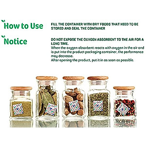 400 CC [200 Packets] Premium Oxygen Absorbers for Food Storage, Oxygen Absorbers (4 Bag of 50 Packets) - ISO 9001 Certified Facility Manufactured