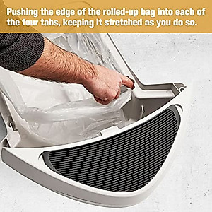 Ligebul 50 Pack Waste Drawer Liners for Litter-Robot with 3 Pack Carbon Filters, Durable Litter Box Liner Cat Litter Bags Liners Replacement Cat Pan Waste Bin, 9-11 Gallons