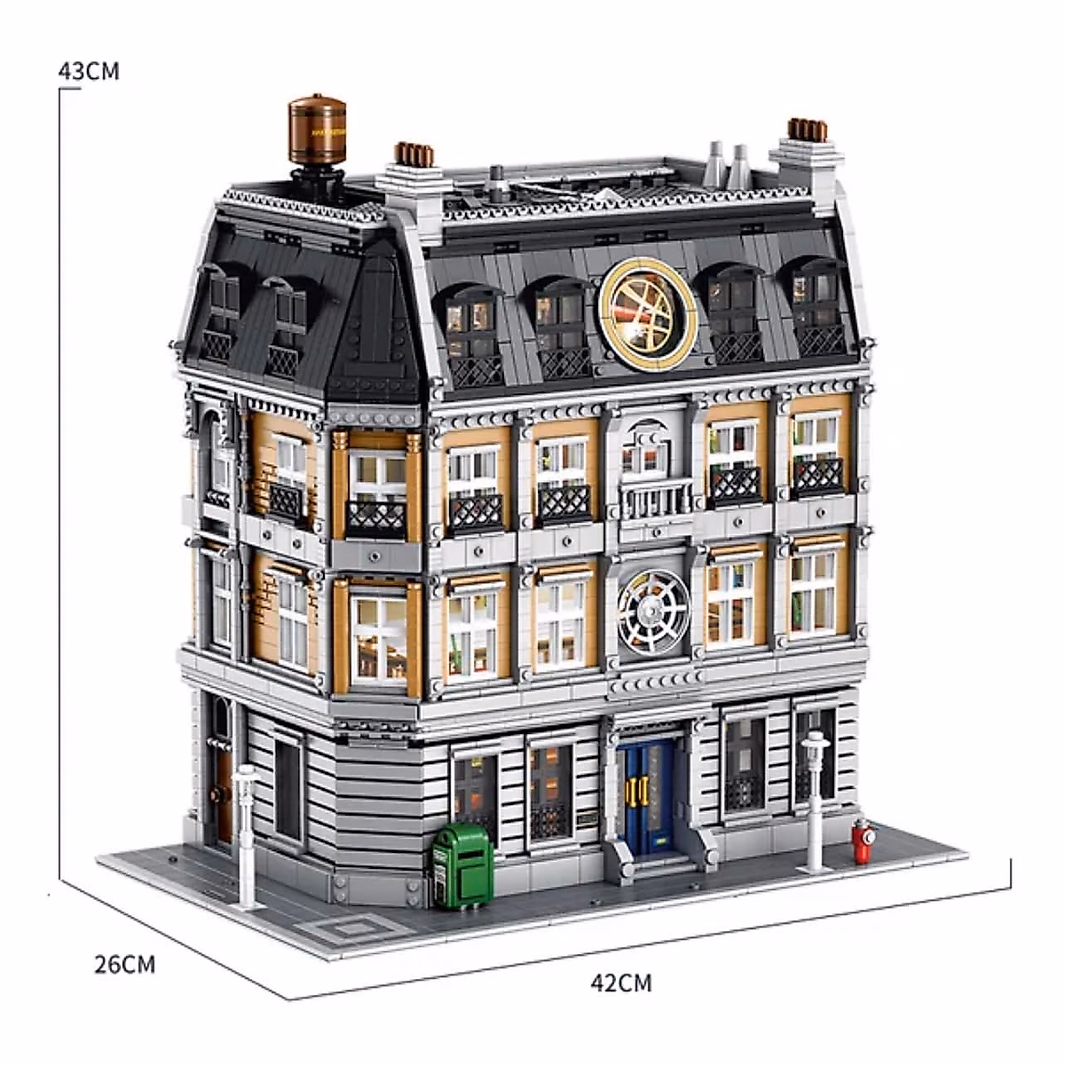 General Jim's New York Sanctorum Sanctum - Magic Library Santuary Modular City Bulding Blocks Set | Compatible with Lego City Sets and All Major Brands