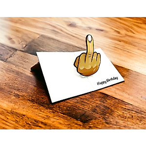 AVINITI Dark Humor Pop Up Birthday Card with Surprising Message in 3D | Gag Bday Popup Card Gift for Friends, Family, Husband, Wife, Mom, Dad, Son, Daughter, Co-worker (Happy Birthday)
