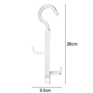 360 Degree Rotation Plastic Clothes Hanger Organizer Double-sided BedRoom Scarf Hook