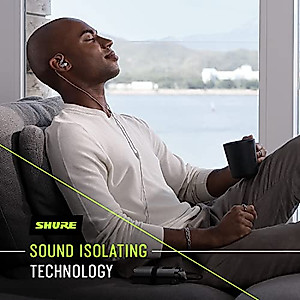 Shure SE846 PRO Gen 2 Wired Sound Isolating Earphones, Secure in-Ear Earbuds, High-End Professional Sound, Hi-Def Four Drivers, Upgraded Sound Filters, Durable Quality, Customizable Frequency - Clear