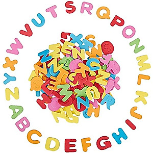 1300 Pieces Mini Foam Letter Stickers for Crafts, 50 Sets of 0.87" Self-Adhesive A-Z Alphabet Letters (6 Assorted Colors)
