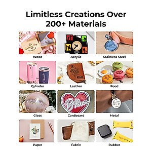 xTool S1 Laser Engraver and Cutter Machine, 23.93" x 15.16" Bed Size, Beginner-friendly, Class 1 Safety Laser Engravering Machine for Wood and Metal, Acrylic