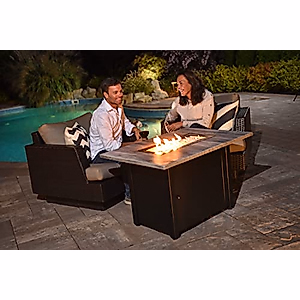 Endless Summer Gas Outdoor Fire Pit Gad17104es Rustic Square Steel