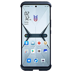 nubia REDMAGIC 6R Pro Handle Protective Case, Flexible TPU Cover Anti-Scratches Shockproof Phone Case Compatible Red Magic 6R/6 Racing, Black