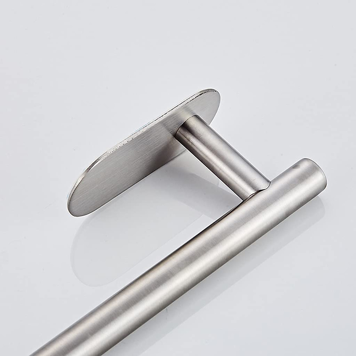 Wall Hanging Towel Bar Stainless Steel Hand Towel Rod Kitchen Dish Cloths Hanger No Drill Bathroom Accessories Towel Shelf For Bathroom Wall Mounted No Drill Rack Storage Toilet Silver Freestanding