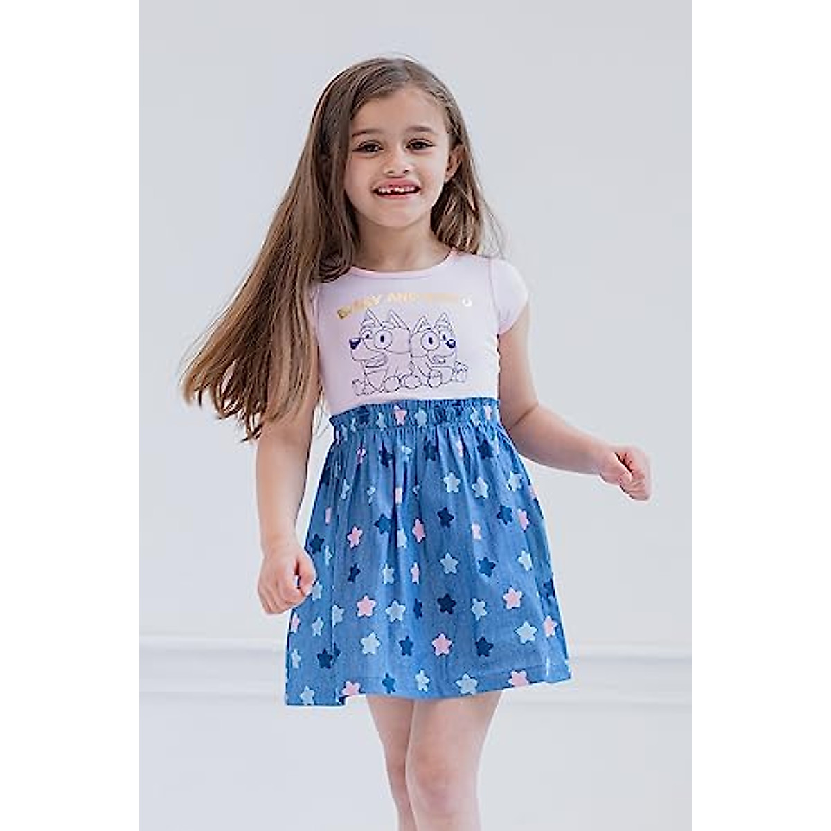 Bluey Bingo Toddler Girls Dress Pink 3T