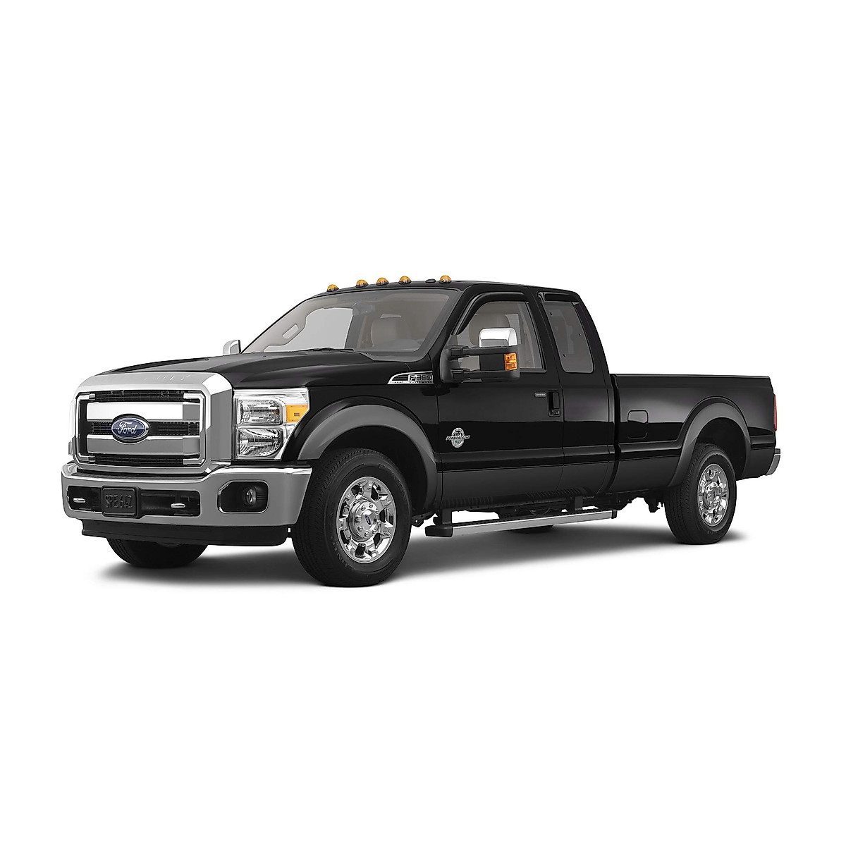 Goodyear Shatterproof Window Deflectors for Trucks Ford F250 F350 Super Duty 1999-2016 SuperCab, Tape-on Rain Guards, Window Visors, Vent Deflector, Vent Visor, Truck Accessories, 4 pcs- GY003196LP