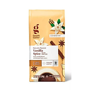 Naturally Flavored Vanilla Spice Light Roast Coffee Ground Coffee 12oz Good & Gather
