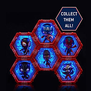 WOW! PODS Avengers Collection - Wakanda Forever Black Panther and Shuri | Superhero Light-Up Bobble-Head Figures | Official Marvel Collectable Toys & Gifts,Black Panther & Shuri,4 inches