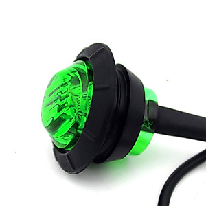 10 Pack Waterproof Marine Boat LED Lights, LED Underwater Lighting, Utility Led Interior Lights Navigation Lights Deck Courtesy Lights 12V for Yacht Boat Fishing Pontoon Sailboat Kayak (Green)