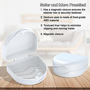 Orthodontic Mouthguard Case Dental Retainer Case-White