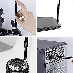 96 in 1 Precision Screwdriver Set, AM ARROWMAX Magnetic Driver With Aluminum Case, Electronics Repair Tool Kit for iPhone, Tablet, Macbook, Xbox, Cellphone, PC, Game Console, Black