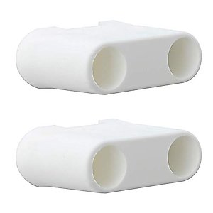 RV Door Holder Bump Stop | 1 1/4 Inch | Black or White Color Options | RV Interior Door Stop (2 Stops, White)