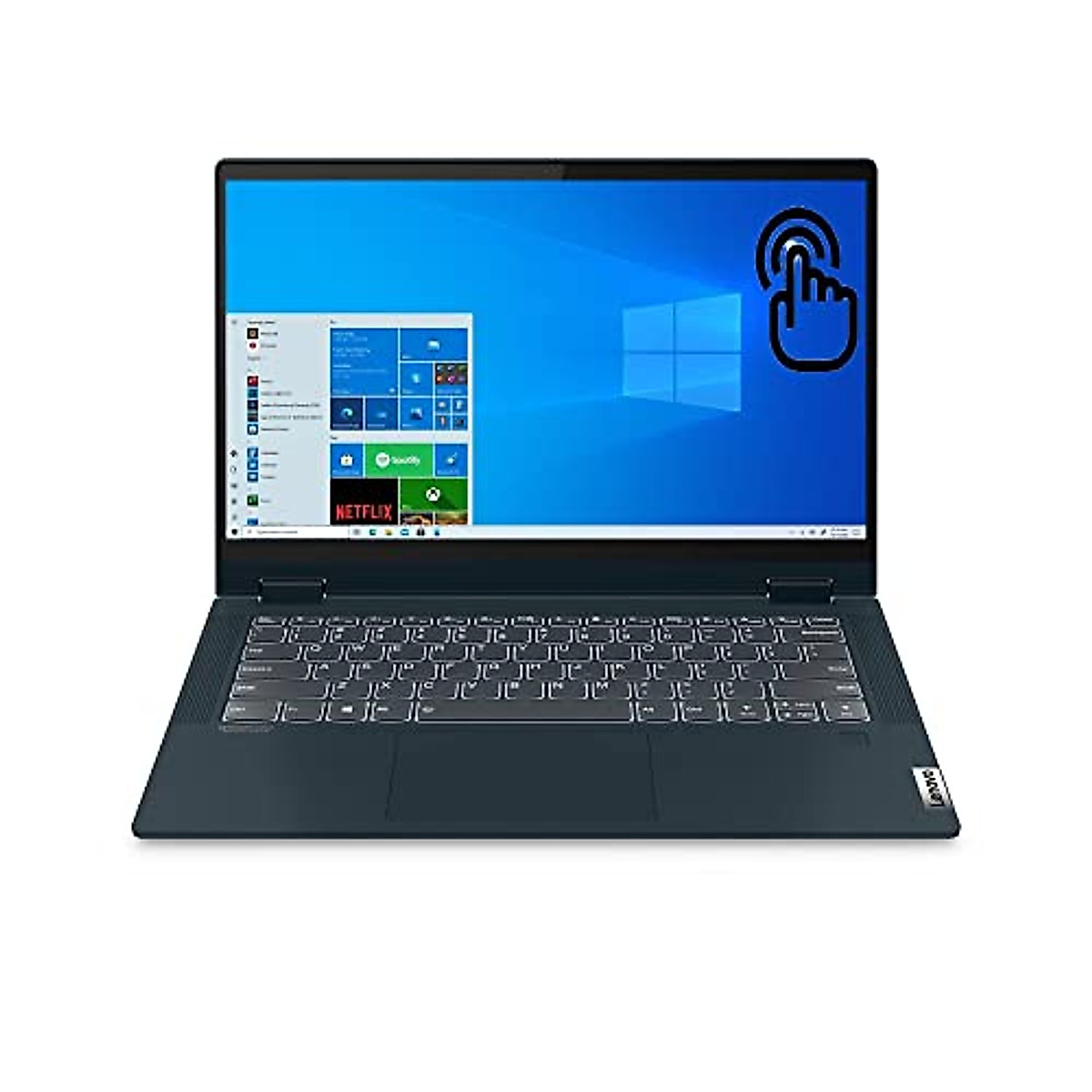 Lenovo IdeaPad Flex 5 14.0" FHD IPS Touchscreen 2-in-1 Convertible Laptop, AMD Ryzen 3 5300U Up to 3.80 GHz, 4GB DDR4 RAM, 512GB NVMe SSD, Fingerprint, WiFi, HDMI, USB-C, Win 10S, EAT 64GB SD Card