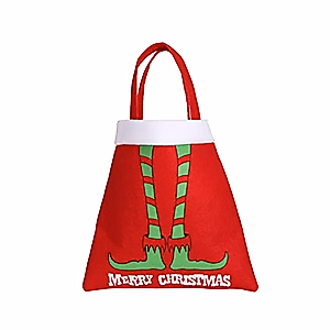 Christmas Goodie Treat Candy Bags, Holiday Christmas Bag Christmas Treat Gift Bag, Portable Cute Treat Bags & Goody Bags, Multifunctional Cloth Gift Bag (A01)