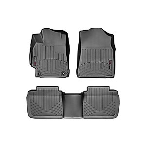 WeatherTech Custom Fit FloorLiners for Toyota Camry - 1st & 2nd Row (447881-444002), Black