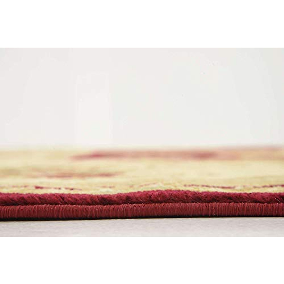 Unique Loom Versailles Collection Traditional Classic Floral Motif Area Rug (8' 0 x 10' 0 Rectangular, Burgundy/ Ivory)