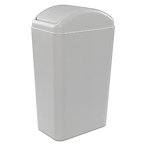 Obstnny 14L Slim Plastic Trash Can for Narrow Spaces at Home or Office, Kitchen, R