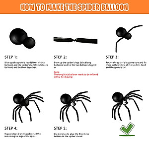 KORHONEN Halloween Balloon Garland Arch Kit, Halloween Birthday Party Decorations Includes Halloween Orange Black Confetti Balloons Halloween Foil Balloon Happy Halloween Banner Indoor Outdoor