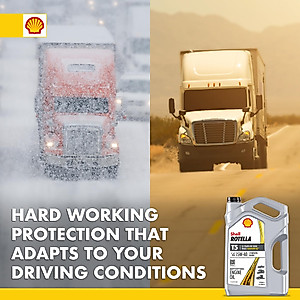 Shell Rotella T5 Synthetic Blend 15W-40 Diesel Engine Oil, 1 Gallon