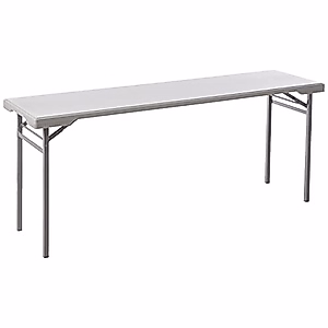 Office Star Resin Multipurpose Rectangle Folding Training Table for Home or Office, 5.87 Feet Long