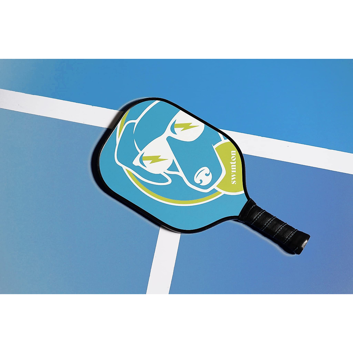 Pickleball Paddle by Swinton Pickleball with Durable Graphite Face and Premium Plush Grip (Blue)