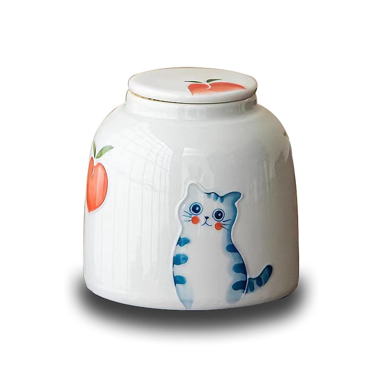 Pet Urn for Cat Ashes, Ceramic Cats Urns, Pet Urn with Beautiful Patterns
