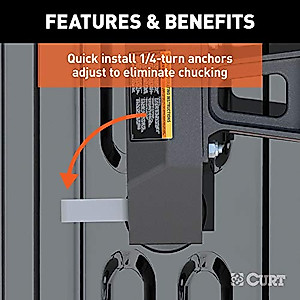 CURT 16070 A30 5th Wheel Hitch, 30,000 lbs, Select Chevrolet Silverado, GMC Sierra 2500, 3500 HD, 8-Foot Bed Puck System