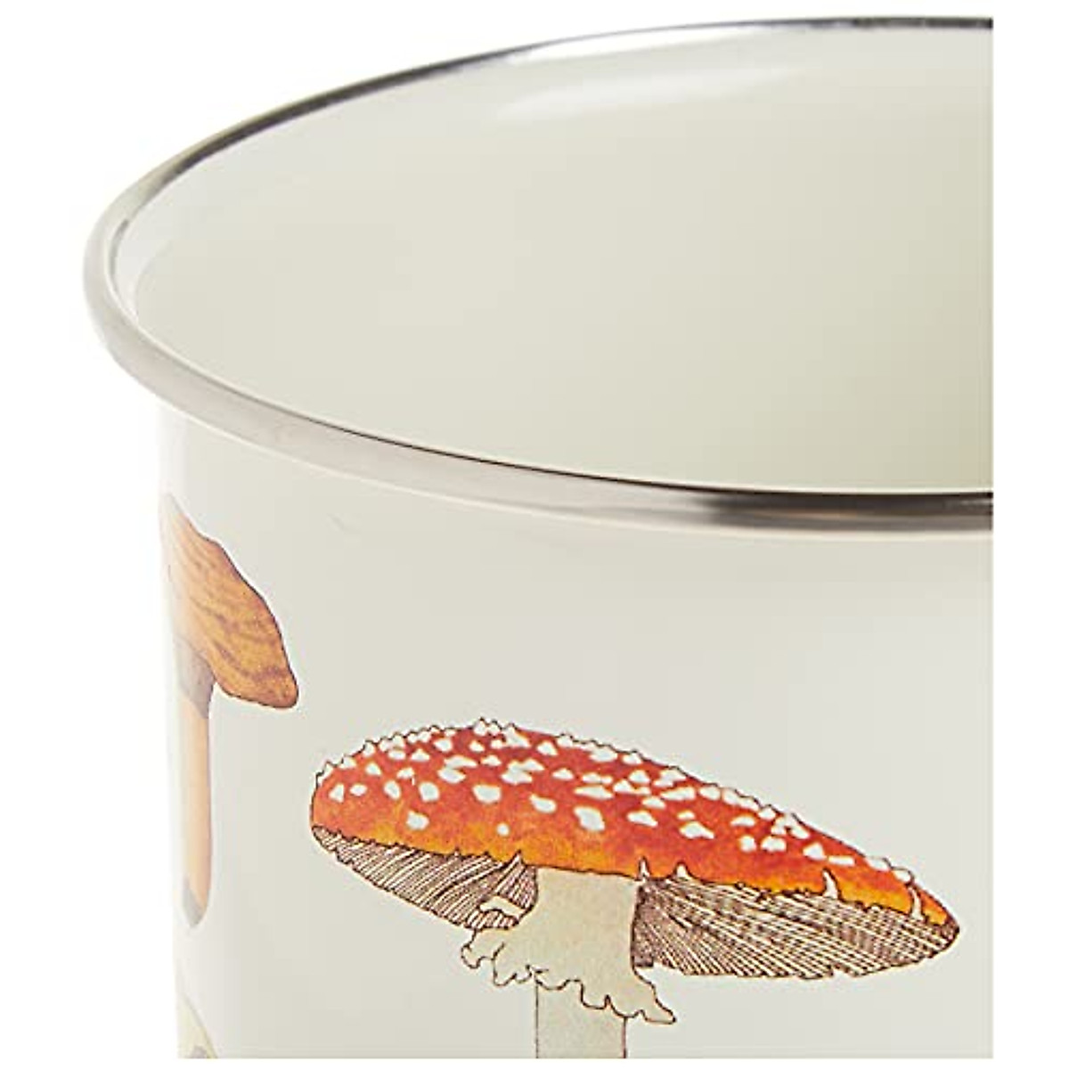 Gift Republic GR270058 Mushroom Enamel Mug, Multi, 500 milliliters