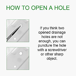 GROWNEER 3 Packs 17 Inches White Flower Window Box Plastic Vegetable Planters with 15 Pcs Plant Labels, for Windowsill, Patio, Garden, Home Décor, Porch