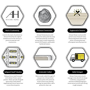 Alveare Home Helena Standing Jewelry Armoire – Elegant Storage with 6 Drawers, Jewel Knobs, Mirror, Ring Rolls, Necklace Hooks & Cord Management – White Finish