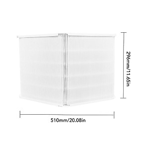Replacement Filter, Air Purifier Filter Screen, Filter Accessory Compatible with 211 Air Cleaner Purifier, Foldable Particle Activated Carbon Replacement Filter