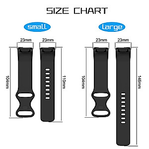 Qimela Liquid Silicone Watch Band Compatible with Fitbit Charge 5 Bands for Women Men,Sport Waterproof Soft Strap Replacement Wristbands for Charge 5 Fitness Tracker (Large, Red)