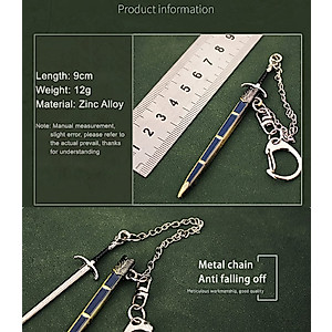 Koelin GOT Sword Keychain Jon Snow Longclaw Sword Mini Sword Key chain katana Action Figure Accessories for Men Women Boy Gift