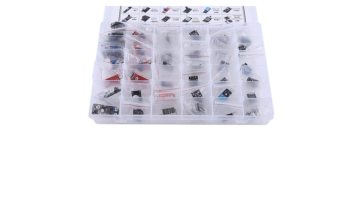 37 in 1 Sensor Modules Kit,Electronic Components kit,detect Temperature ...